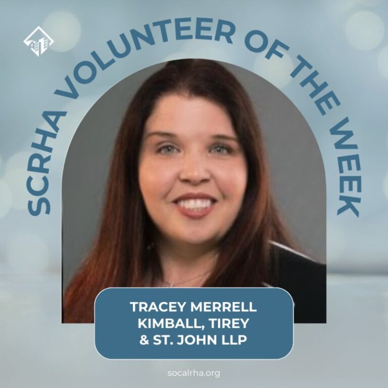 Tracey Merrell, SCRHA: Volunteer of the Week - Kimball Tirey & St. John LLP