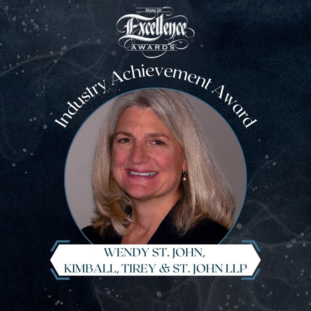 2025 Industry Achievement Award Recipient: Wendy St. John - Kimball Tirey & St. John LLP